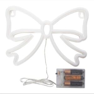 Room 2 Room | Wall Decor | Bow Led Wall Light Bow Decor Shaped Neon ...
